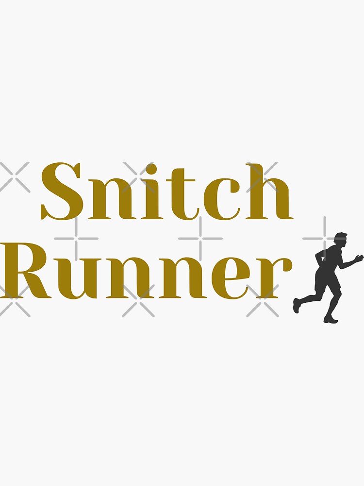 "Snitch Runner" Sticker by n2pdesign | Redbubble