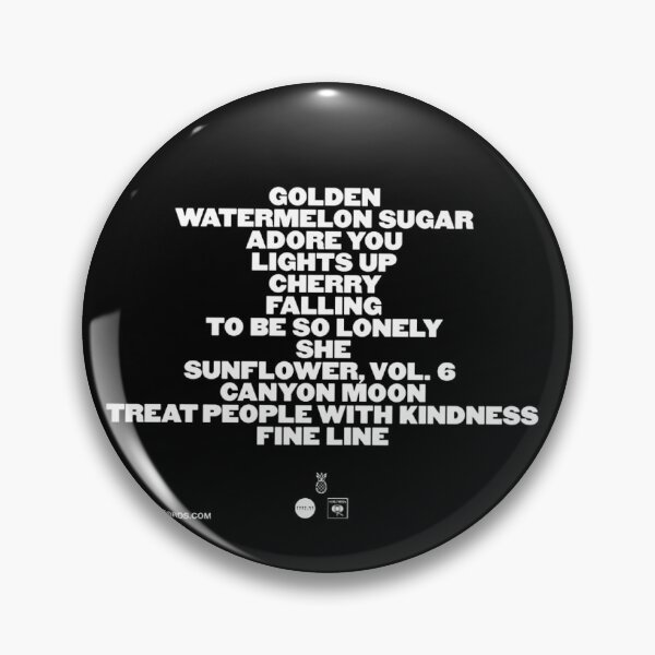 "Fine Line tracklist" Pin for Sale by PandaBearPie | Redbubble