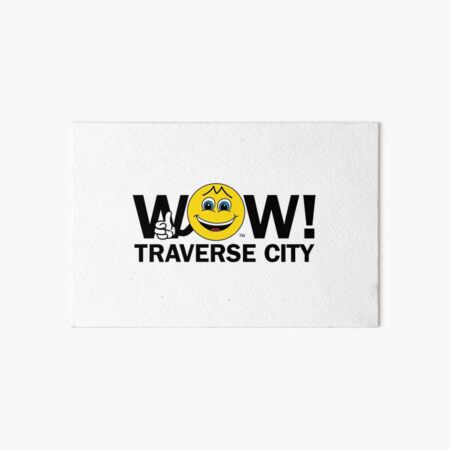"WOW Traverse City TC Smiley" Art Board Print for Sale by danjaroo ...