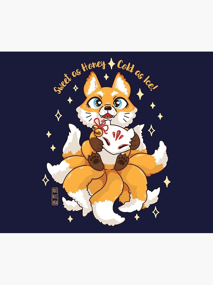 Kitsune Nine Tail Fox Comforter For Sale By Krsnichka Redbubble