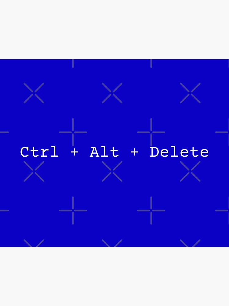 "Ctrl + Alt + Delete" Sticker by wordmire | Redbubble