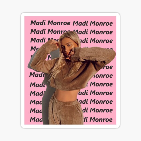 "-aesthetic madi monroe-" Sticker for Sale by -nikidesigns- | Redbubble
