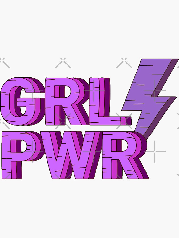 "POWER GIRL" Sticker for Sale by 0N1Y | Redbubble