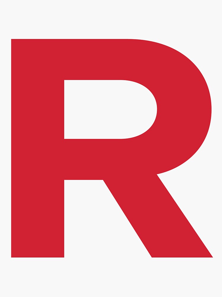 "Team Rocket inspired 'R'" Sticker for Sale by adamlanningmoly | Redbubble