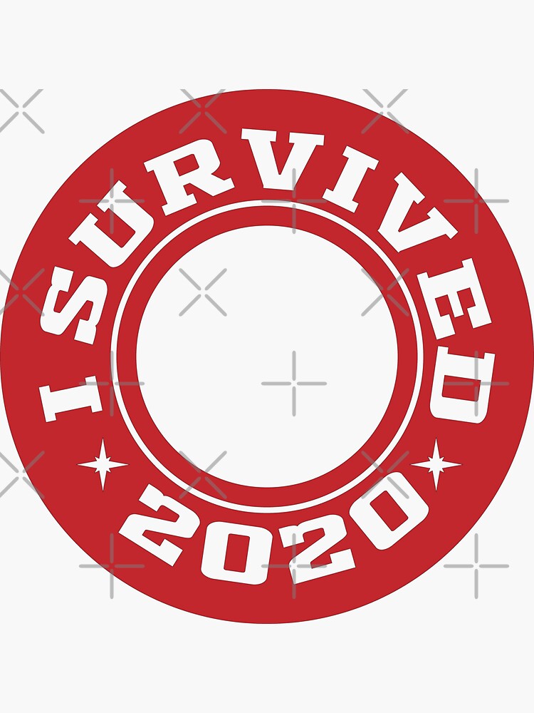 "Survived 2020 - 2" Sticker by enami | Redbubble