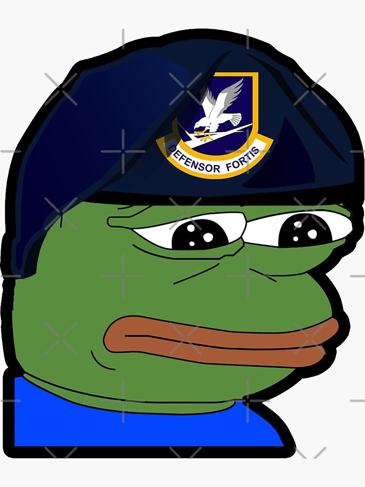 "Pepe Security Forces" Sticker for Sale by Douxflame | Redbubble
