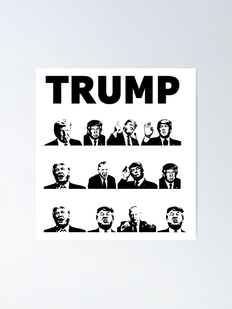 "DONALD TRUMP " Poster for Sale by WARSTORE | Redbubble