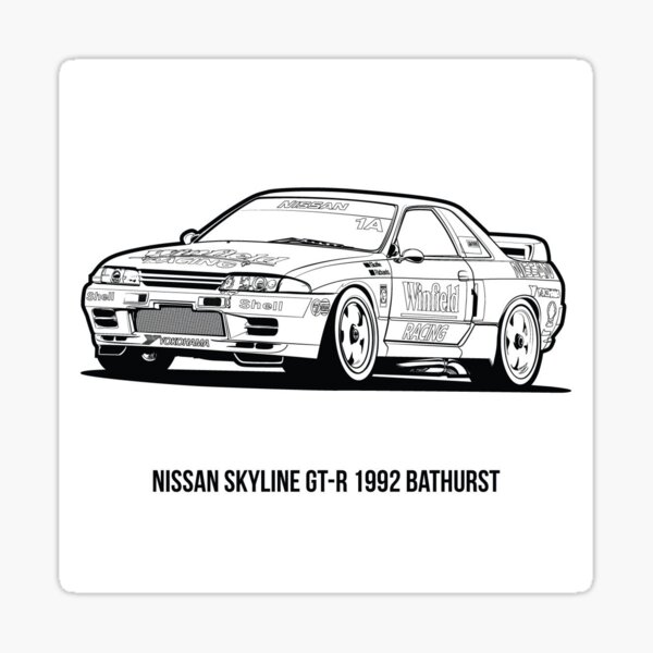 "Nissan GT-R R32" Sticker by MrAchmuud | Redbubble