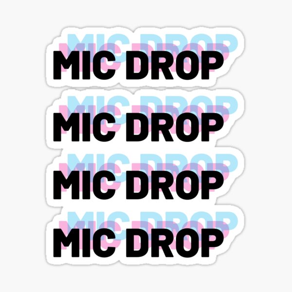 "BTS Mic Drop " Sticker for Sale by 79cm | Redbubble