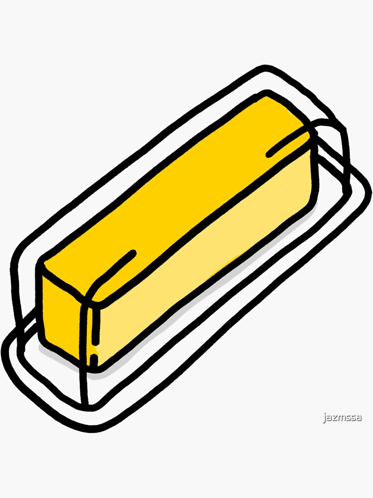 "Butter doodle sticker" Sticker by jazmssa | Redbubble