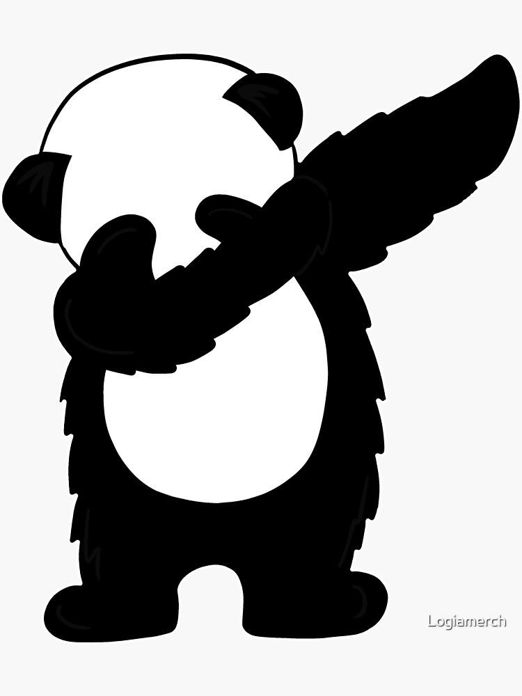 "Cute Dabbing Panda Bear Dab Dance" Sticker for Sale by dukito | Redbubble