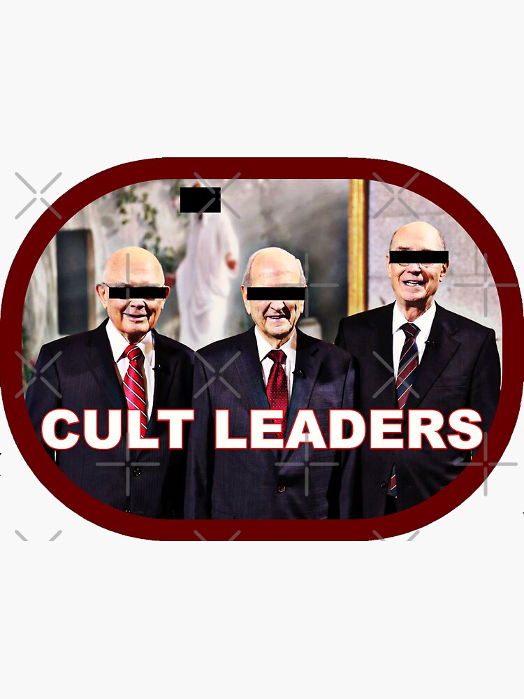"Mormon Cult Leaders" Sticker for Sale by rcmarble | Redbubble