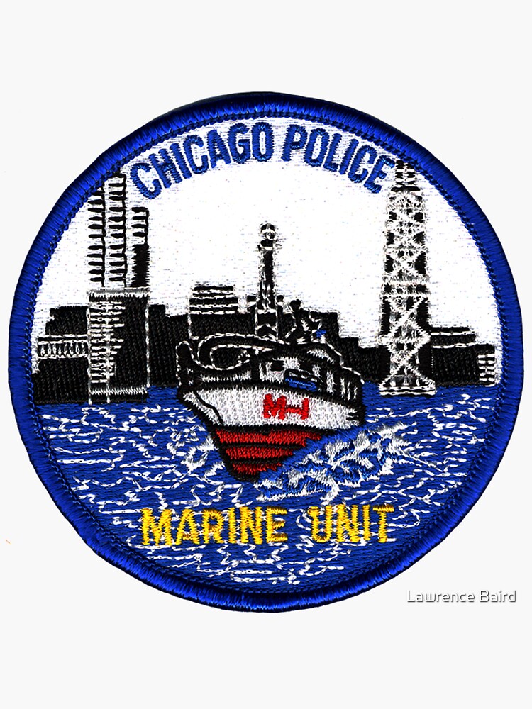 "Chicago Police Marine Unit" Sticker for Sale by lawrencebaird | Redbubble