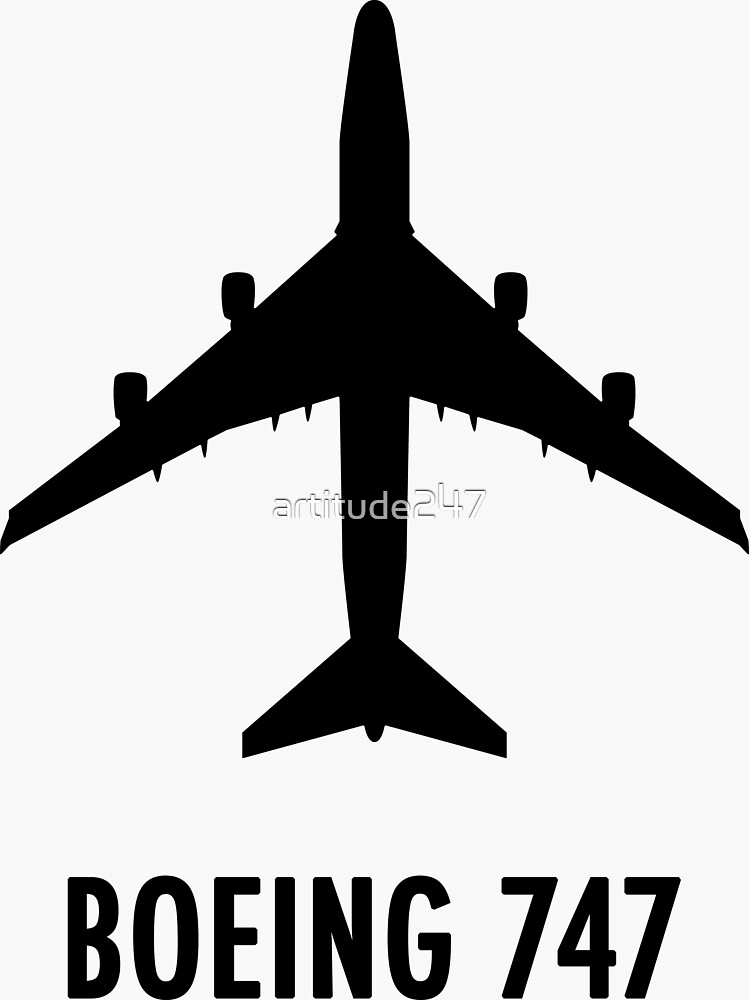 "Boeing 747" Sticker by artitude247 | Redbubble