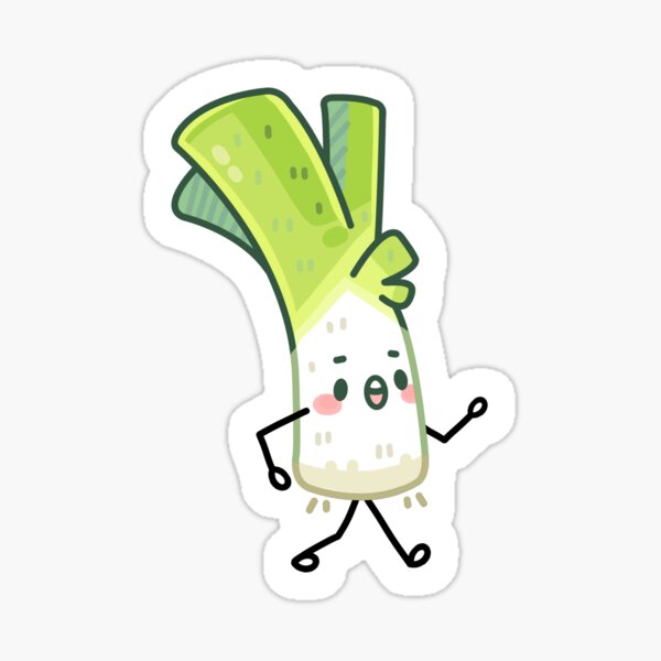 "Yummy Parade Leek Sticker" Sticker for Sale by ViwitchedArt | Redbubble