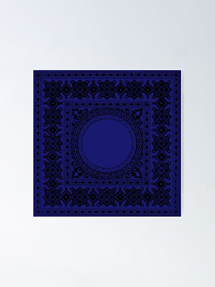 "Phantom Blue Tribal Insignia " Poster by PartridgeDesign | Redbubble