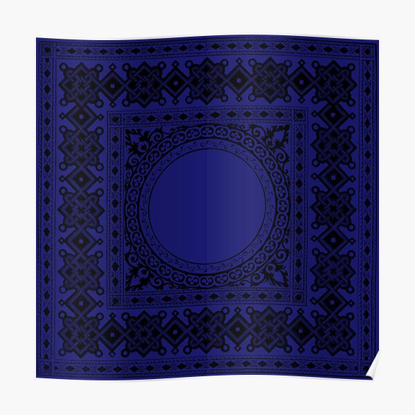 "Phantom Blue Tribal Insignia " Poster by PartridgeDesign | Redbubble