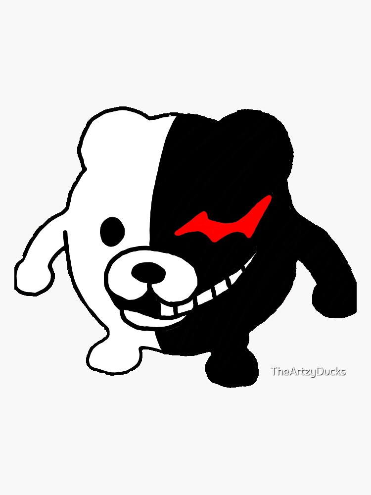 "Ball Monokuma" Sticker by TheArtzyDucks | Redbubble
