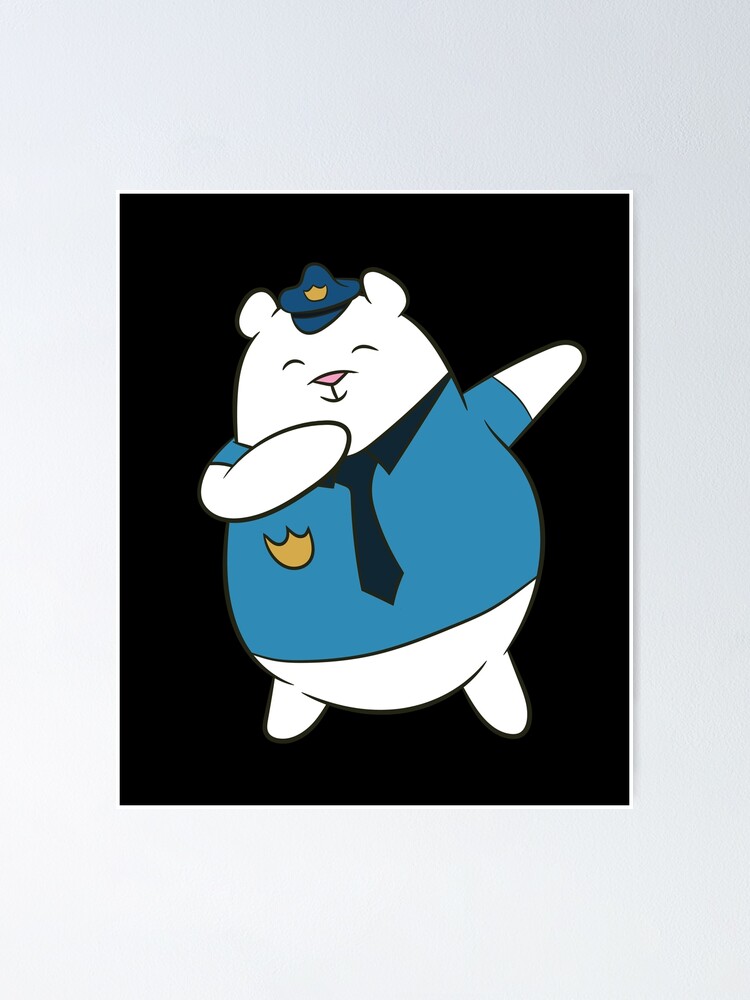 Poster « Officier de police - ours polaire, DAB, dabben, dabbing ...