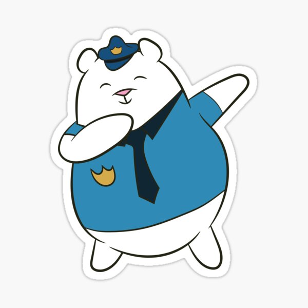 "Police officer - polar bear, DAB, dabben, dabbing," Sticker for Sale ...