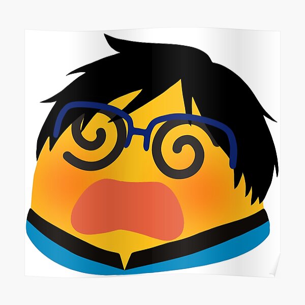 "Yuuri Blob Emoji" Poster for Sale by caramel-merch | Redbubble