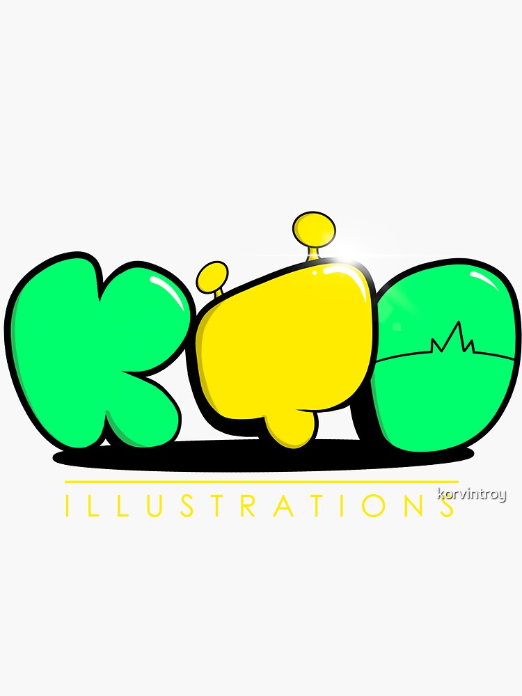 "KTD LOGO" Sticker for Sale by korvintroy | Redbubble