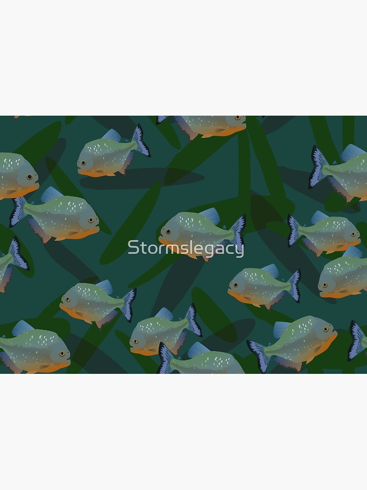 "Piranha Infested Waters" Poster for Sale by Stormslegacy | Redbubble