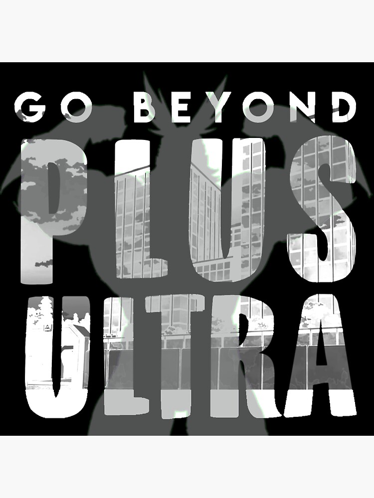 "Go beyond plus ultra " Sticker for Sale by miraculousdork | Redbubble