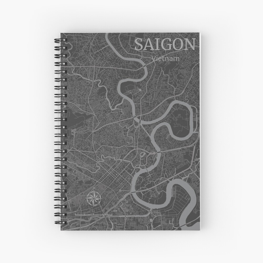 "Saigon Vietnam City Map Art Deco" Poster for Sale by localprideart ...