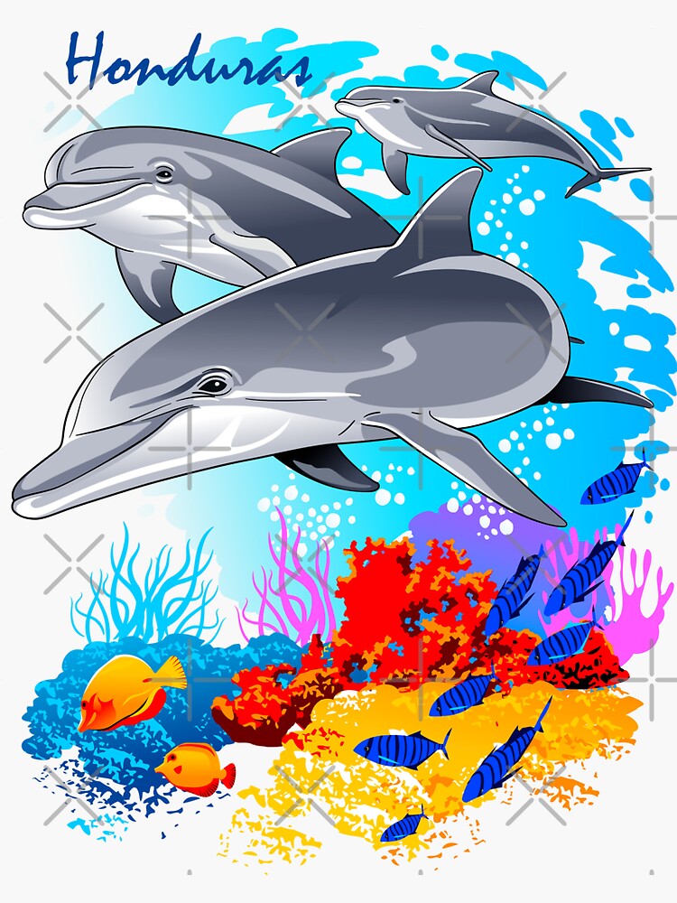 "Honduras Roatan" Sticker by zeuscomics | Redbubble
