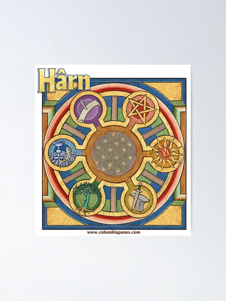 "Harnic Shek-Pvaric Wheel" Poster by Luschek | Redbubble
