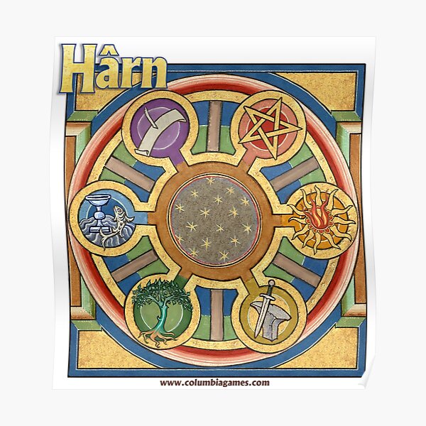 "Harnic Shek-Pvaric Wheel" Poster by Luschek | Redbubble