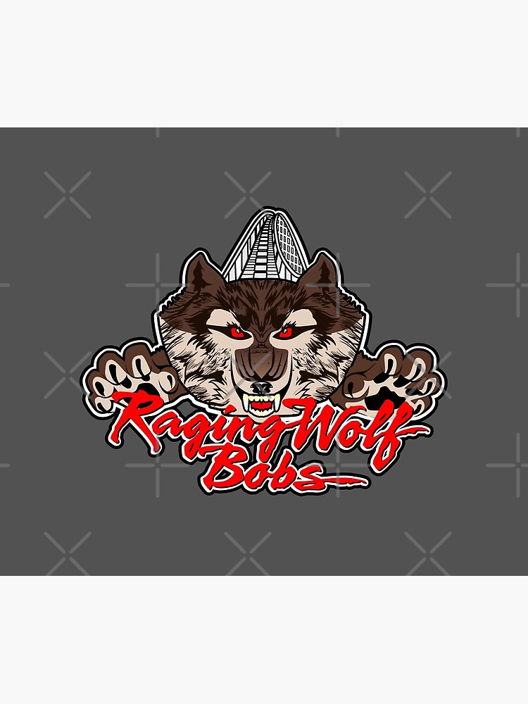 "Raging Wolf Bobs" Throw Blanket by carowindsfanson | Redbubble