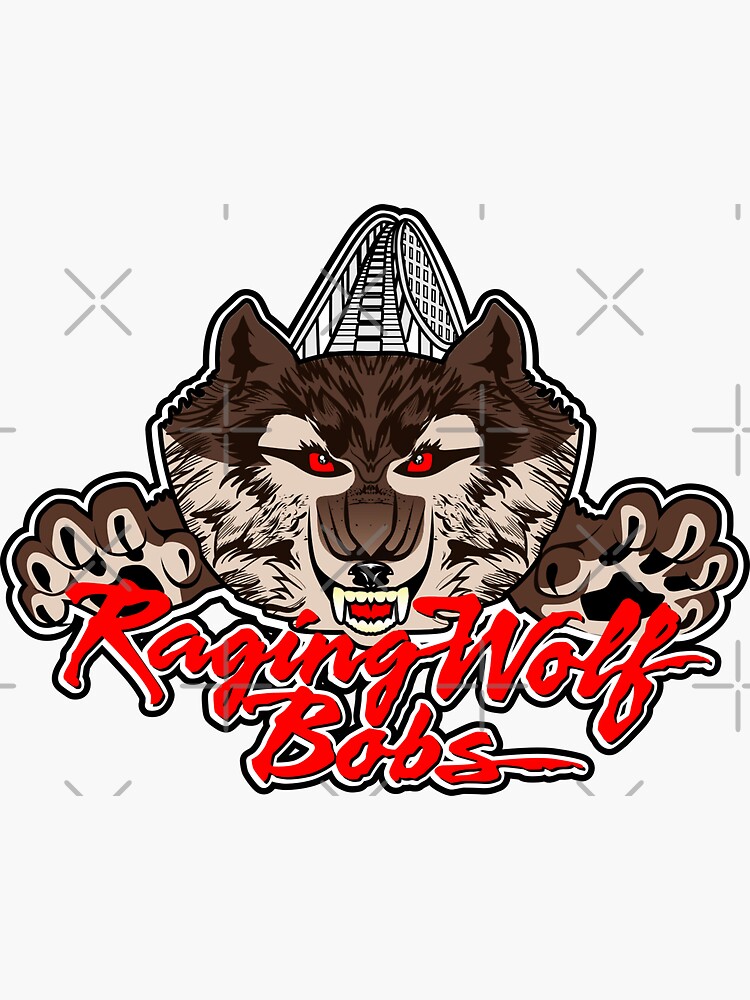 "Raging Wolf Bobs" Sticker for Sale by carowindsfanson | Redbubble
