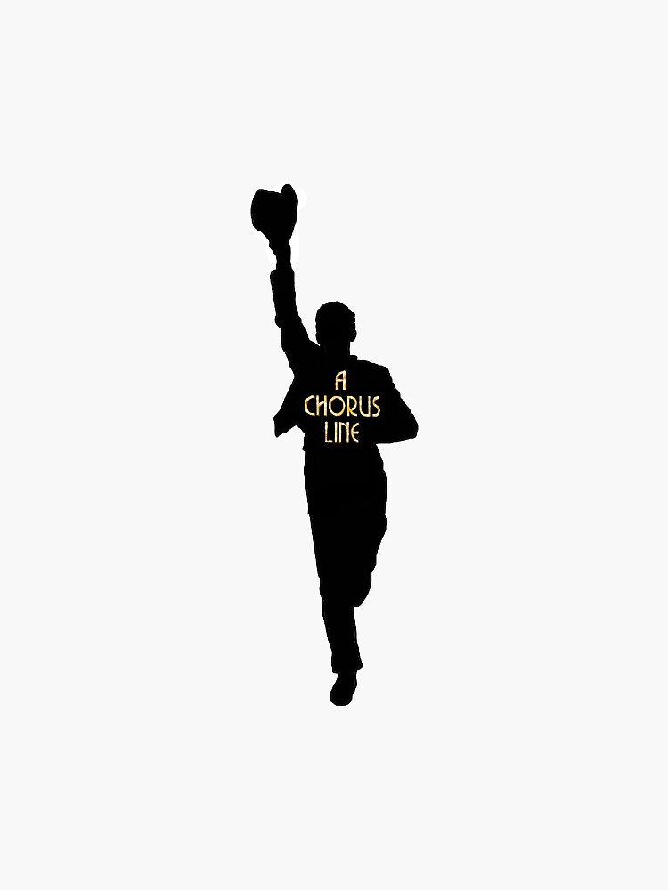 "A chorus line sticker" Sticker for Sale by Surlepearl | Redbubble