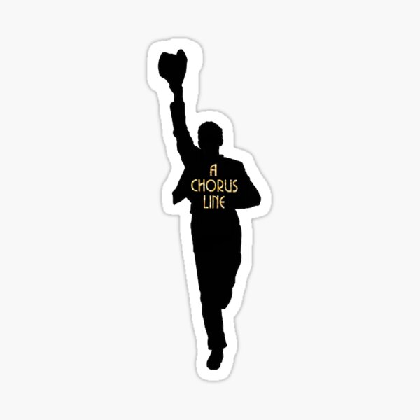 "A chorus line sticker" Sticker for Sale by Surlepearl | Redbubble
