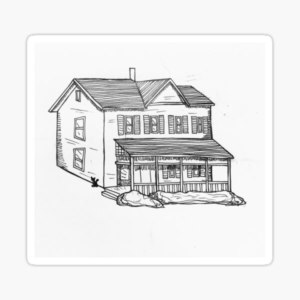"Kenyon College Crozier Center Drawing" Sticker for Sale by kylie ...