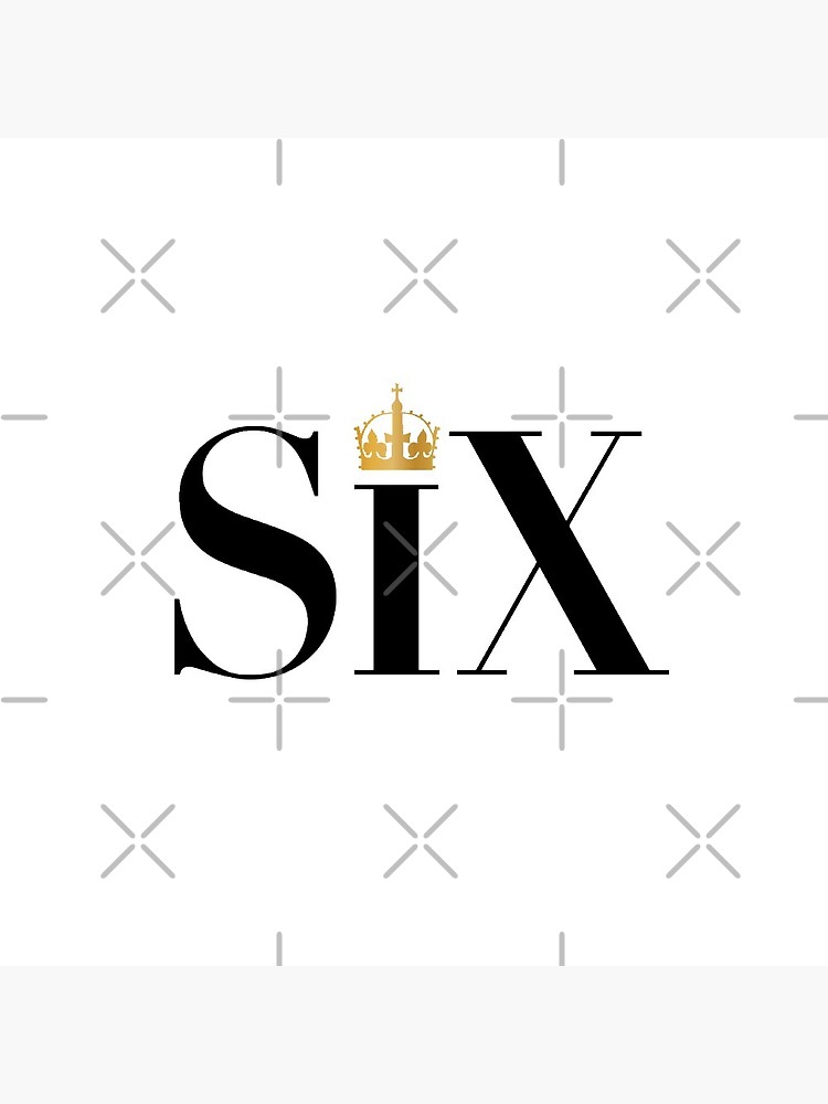 "six the musical logo" Pin for Sale by jules410 | Redbubble