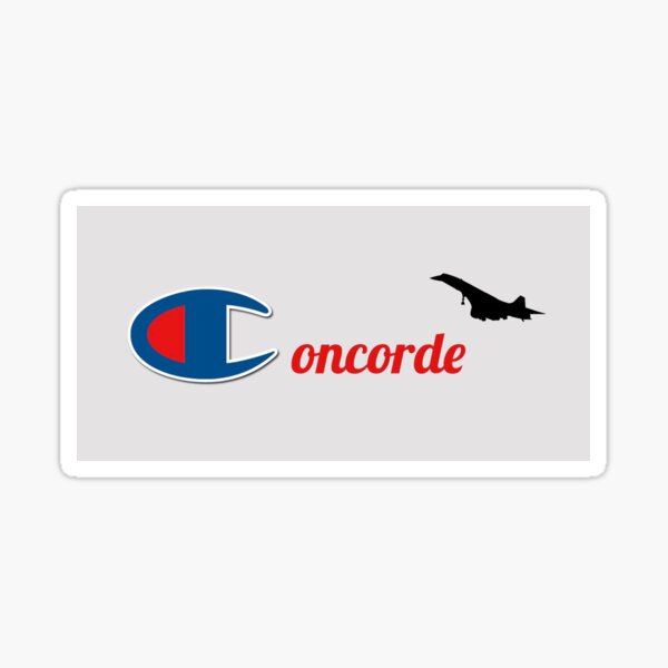"Concorde the Champion" Sticker by BuyConcorde | Redbubble