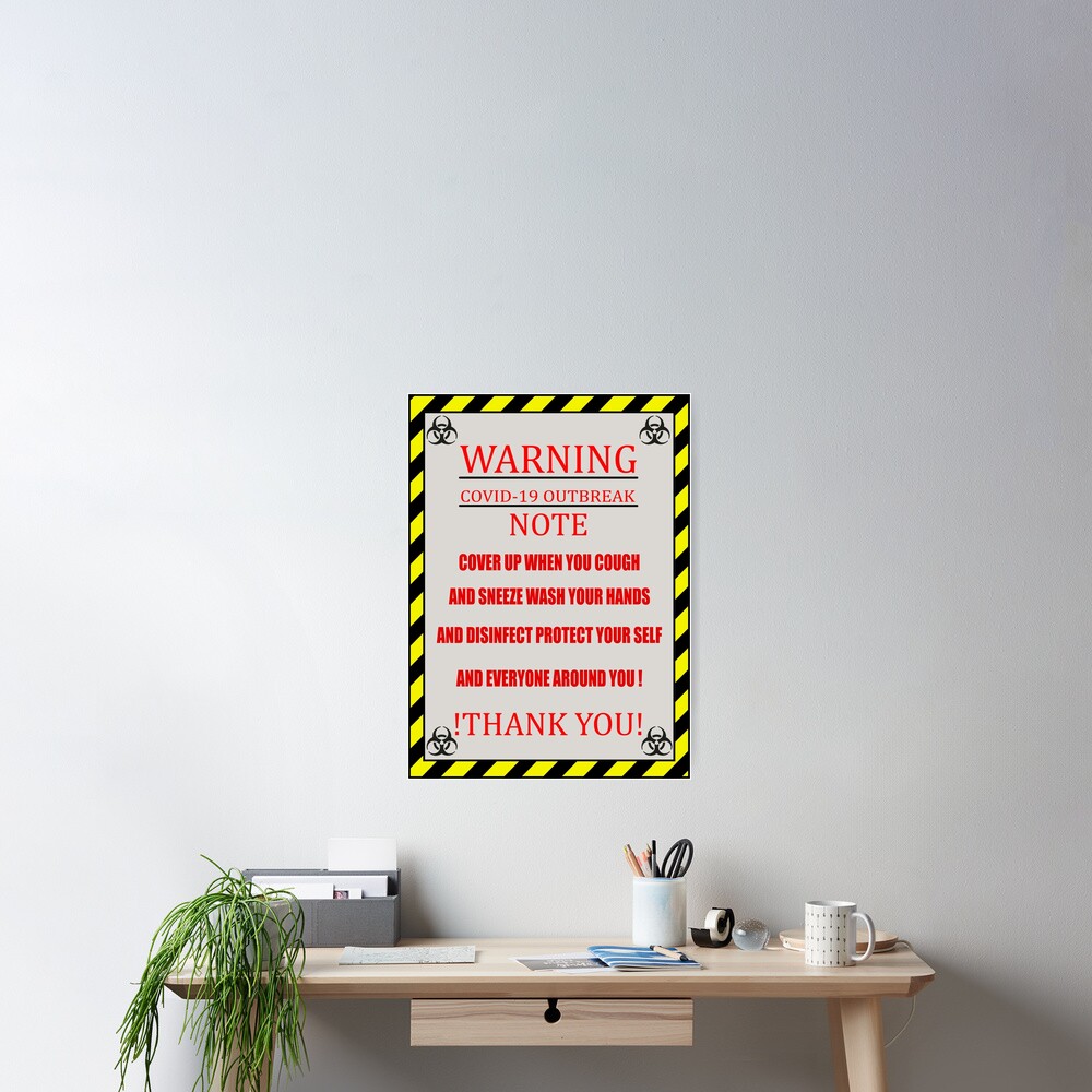 "Warning Sign Poster" Poster for Sale by MrNik | Redbubble