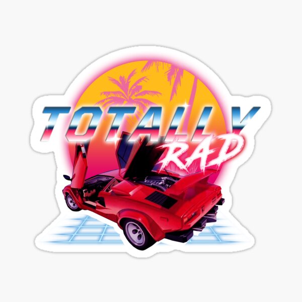 "totally rad" Sticker by syaman | Redbubble