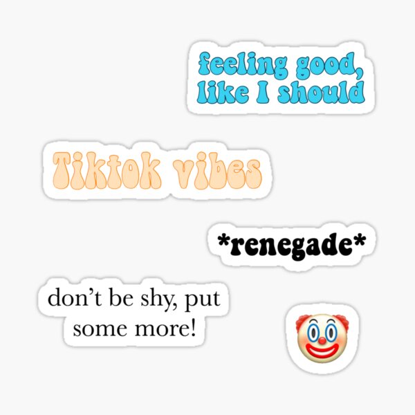 TikTok Exclusive Sticker Pack Stickers, Labels & Tags Stickers Paper ...