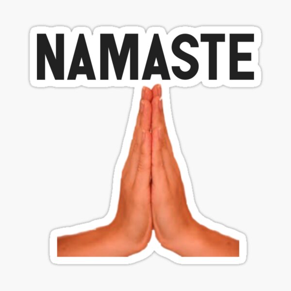 "Namaste Awareness" Sticker by itsmutant | Redbubble