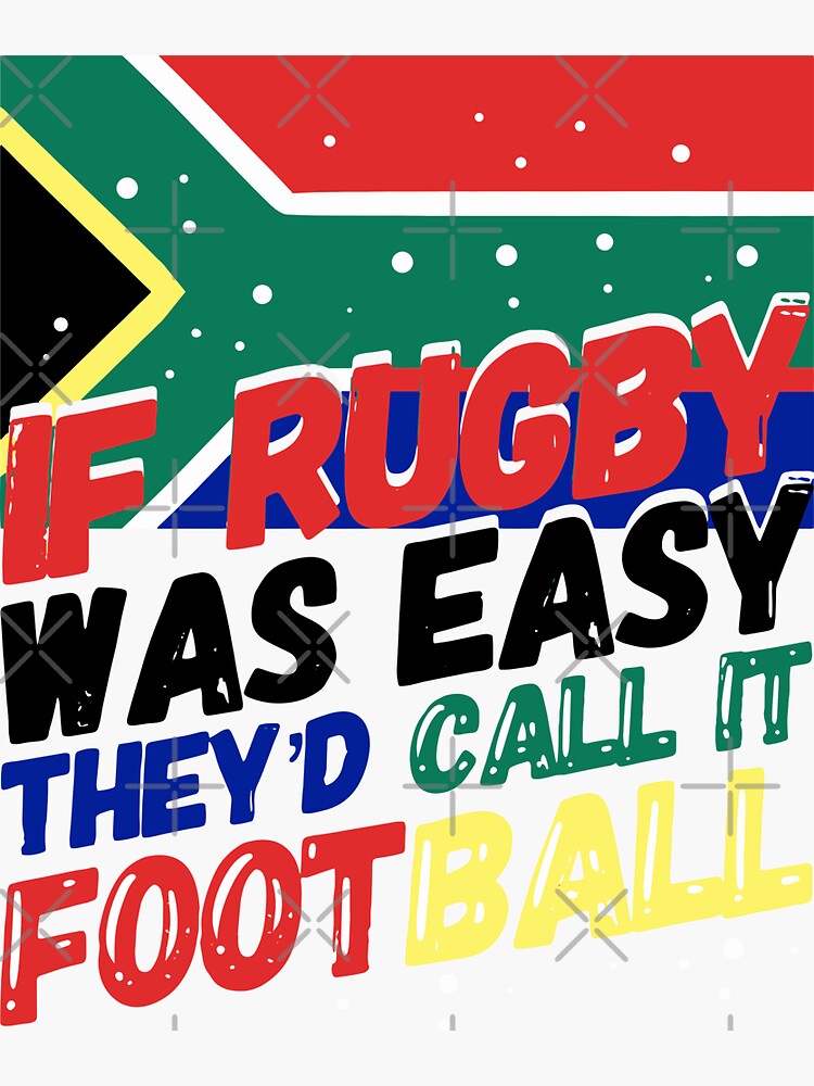 "South African Rugby - Funny Rugby Player Gift" Sticker for Sale by ...