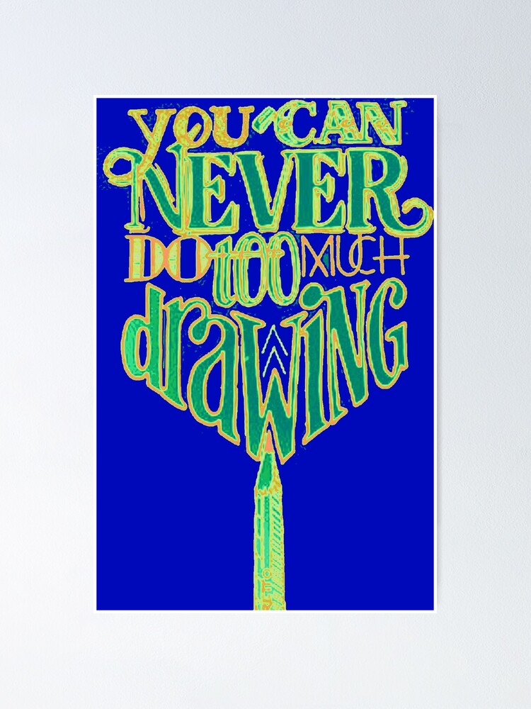 "You can never do too much drawing - Title lettering typography text ...