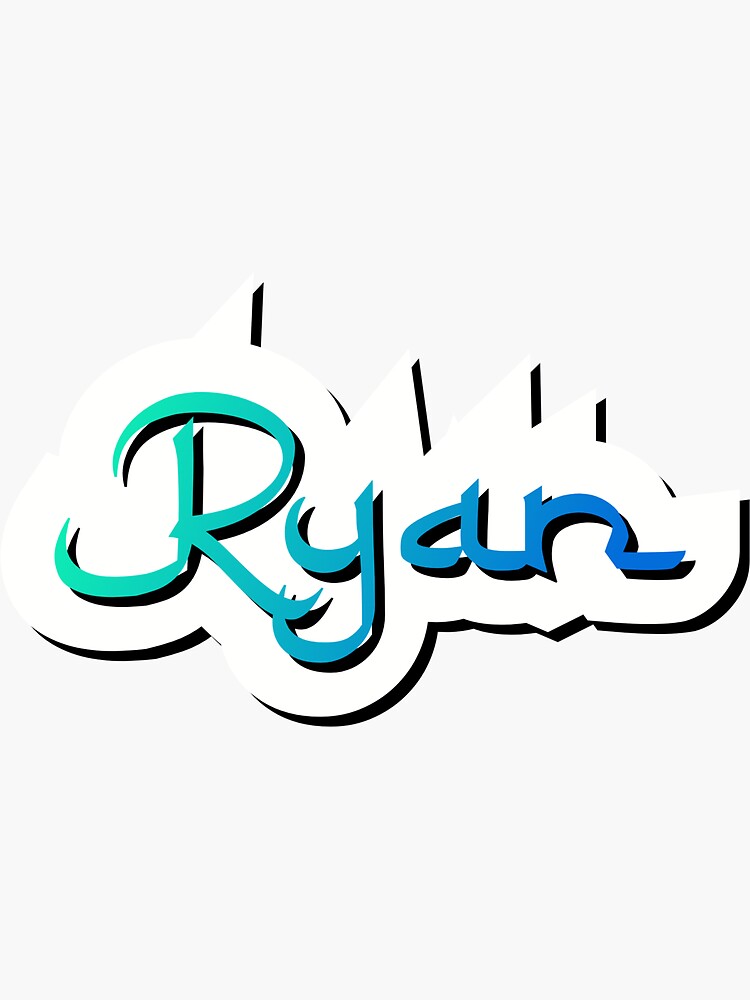 "Ryan" Sticker for Sale by Aliibnouhassan | Redbubble