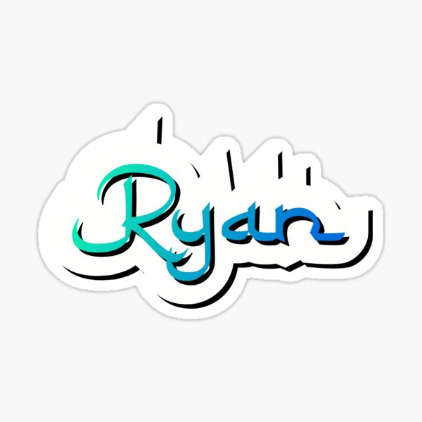 "Ryan" Sticker for Sale by Aliibnouhassan | Redbubble