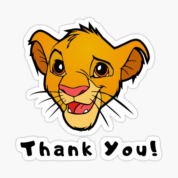 "Happy Birthday - The Lion King - Simba" Sticker for Sale by ...