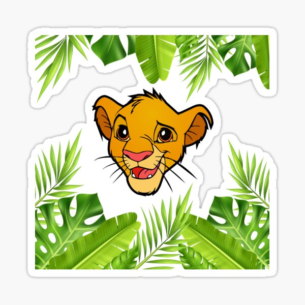 "The Lion King - Simba - Jungle" Sticker by RotemButzian | Redbubble