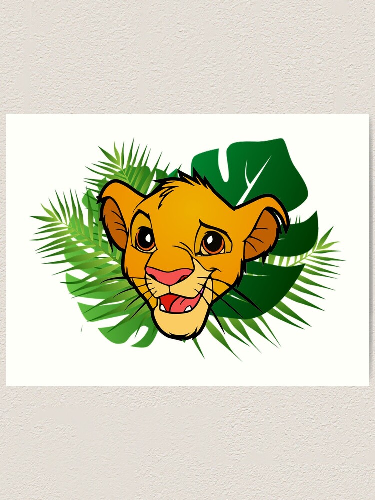 "Lion King - Simba - Jungle" Art Print by RotemButzian | Redbubble